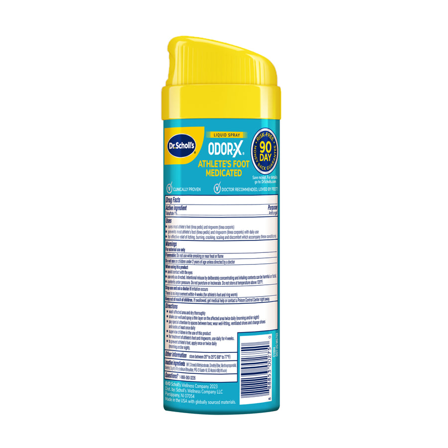 Odor-X® Athlete's Foot Medicated Liquid Spray – DrScholls
