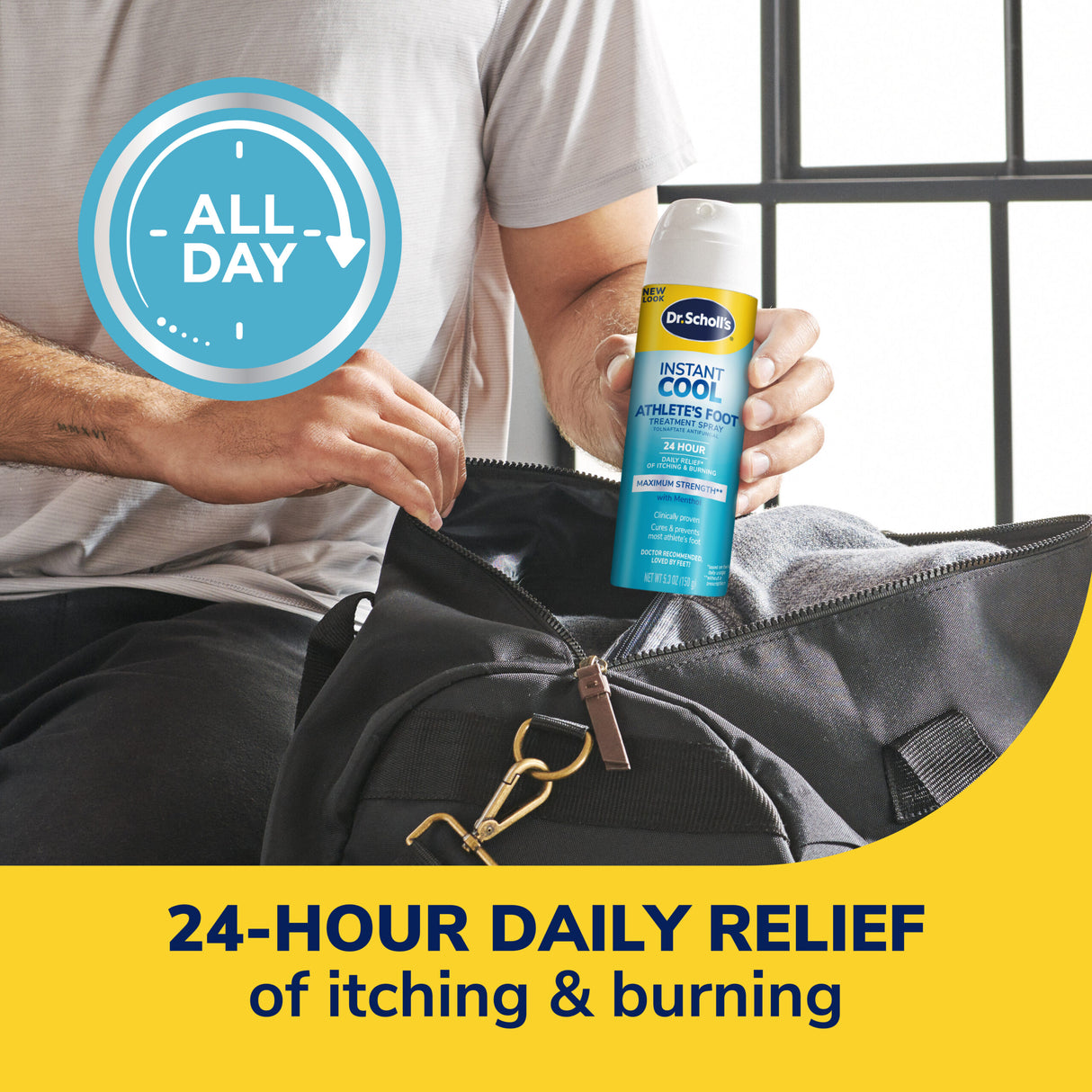 Instant Cool Athlete's Foot Treatment Spray, 5.3oz – DrScholls