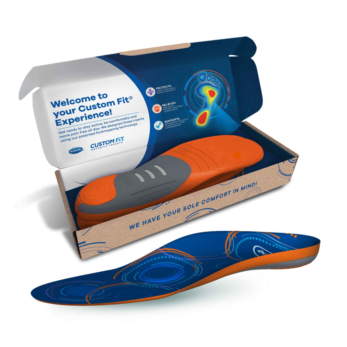Custom FiT® Comfort Insoles Full Length – DrScholls